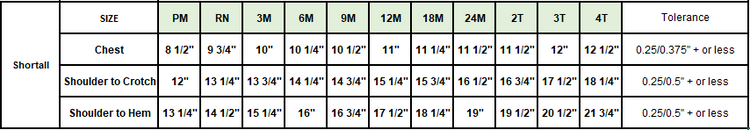 Size Chart – Charming Little One